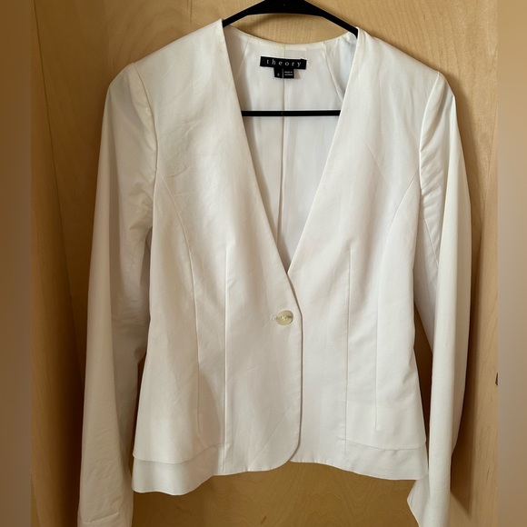 Theory | Jackets & Coats | Theory White Blazer | Poshmark